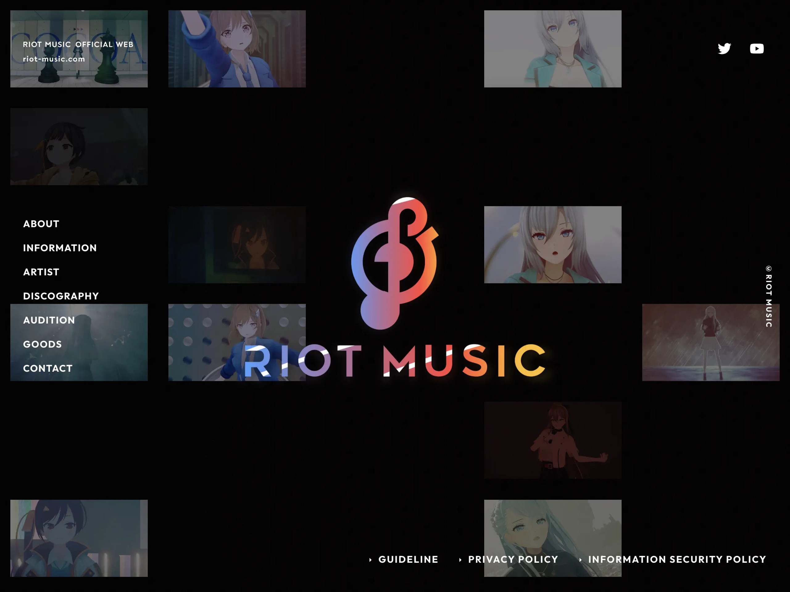 RIOT MUSIC – Official Web Site – あしたのデザイン | Webデザインギャラリー・サイトリンク集